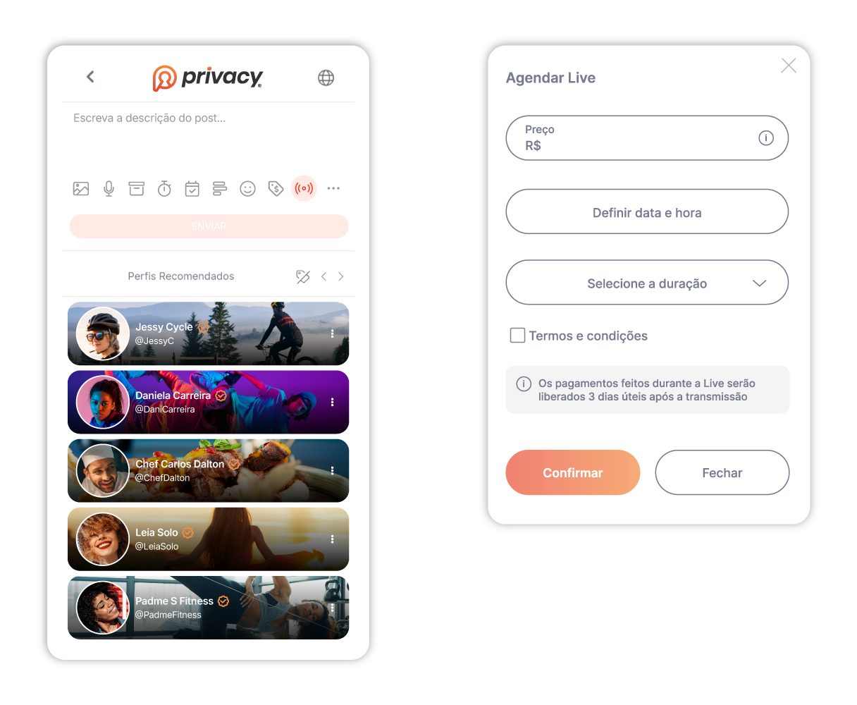 Live Privacy: como configurar suas transmissões ao vivo - Blog Privacy